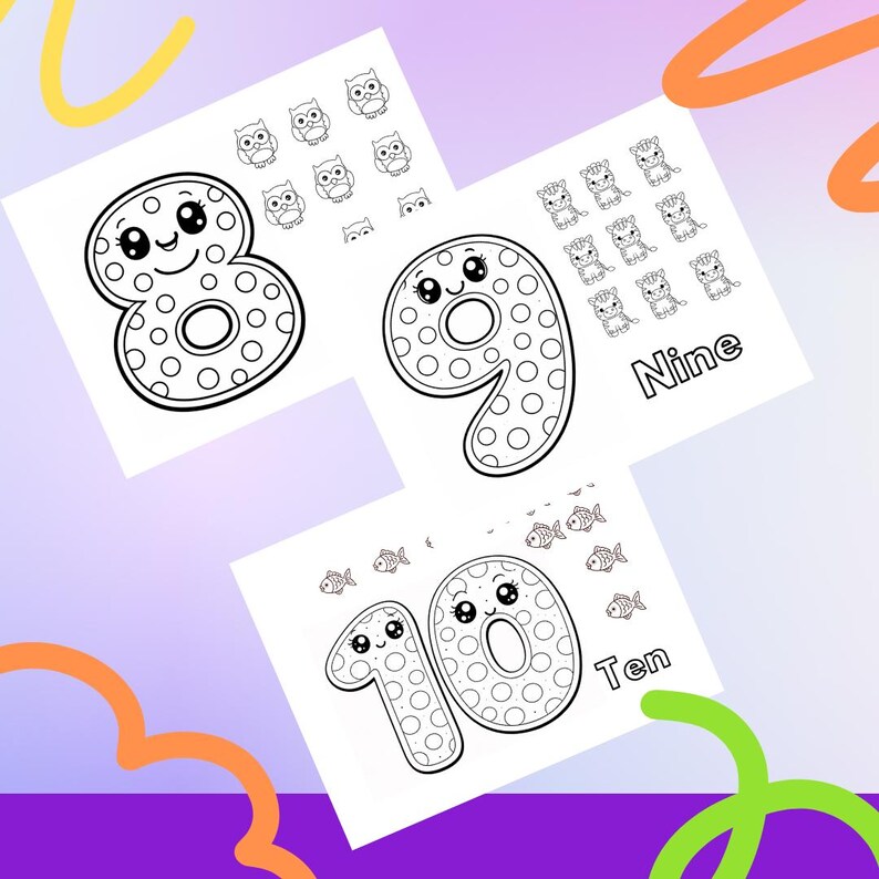 Number Recognition Worksheets, Dot Marker Coloring Pages, Preschool ...