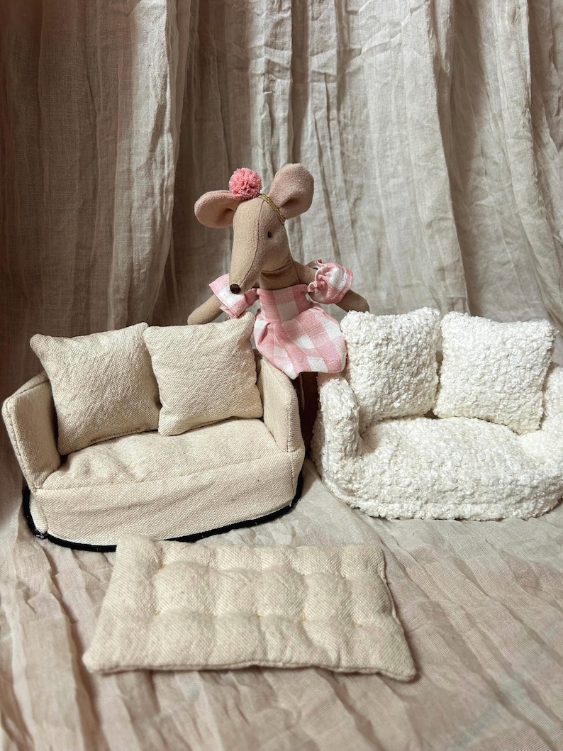 Pattern Sofa Mouse Maileg Doll Furniture 1:12 Scale - Sewing PDF ...
