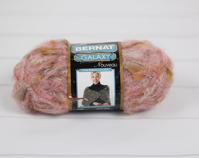 1 Skein Bernat Galaxy Nouveau in Venus, Super Bulky Yarn. Acrylic ...