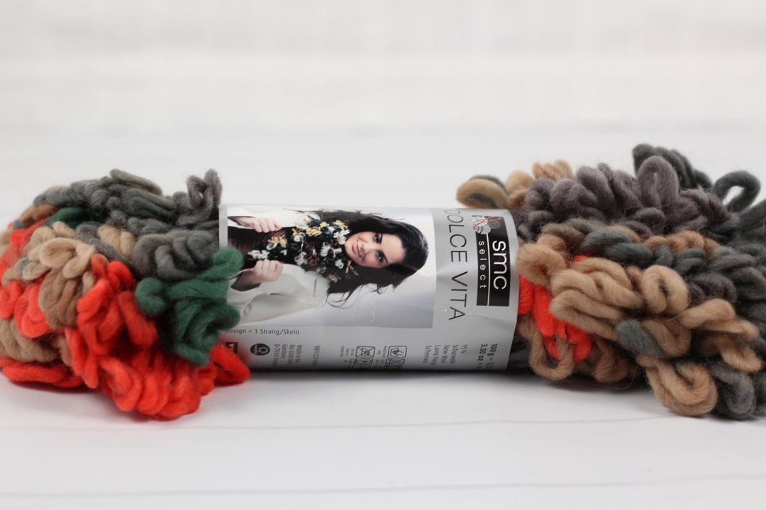 1 Hank SMC Select Dolce Vita Yarn, Color 3204, Discontinued Super Bulky ...