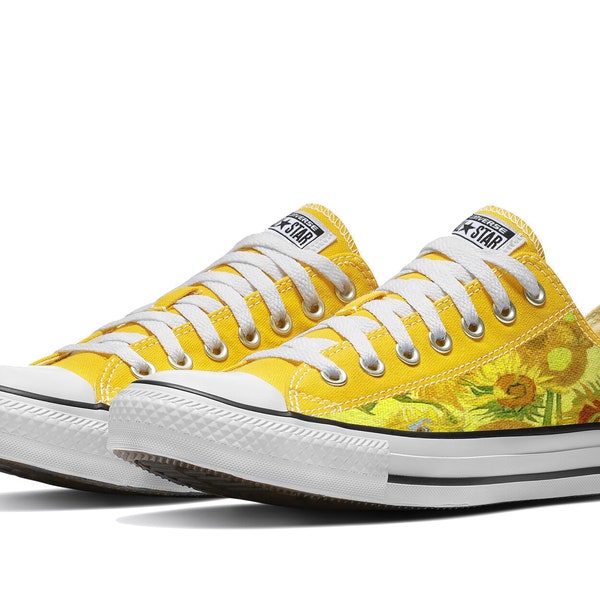 Sunflower Converse - Etsy