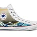 The Great Wave Custom Converse High Top Shoes - Etsy
