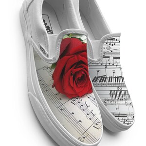 Music Note Slip on Custom Vans Brand Shoes - Etsy