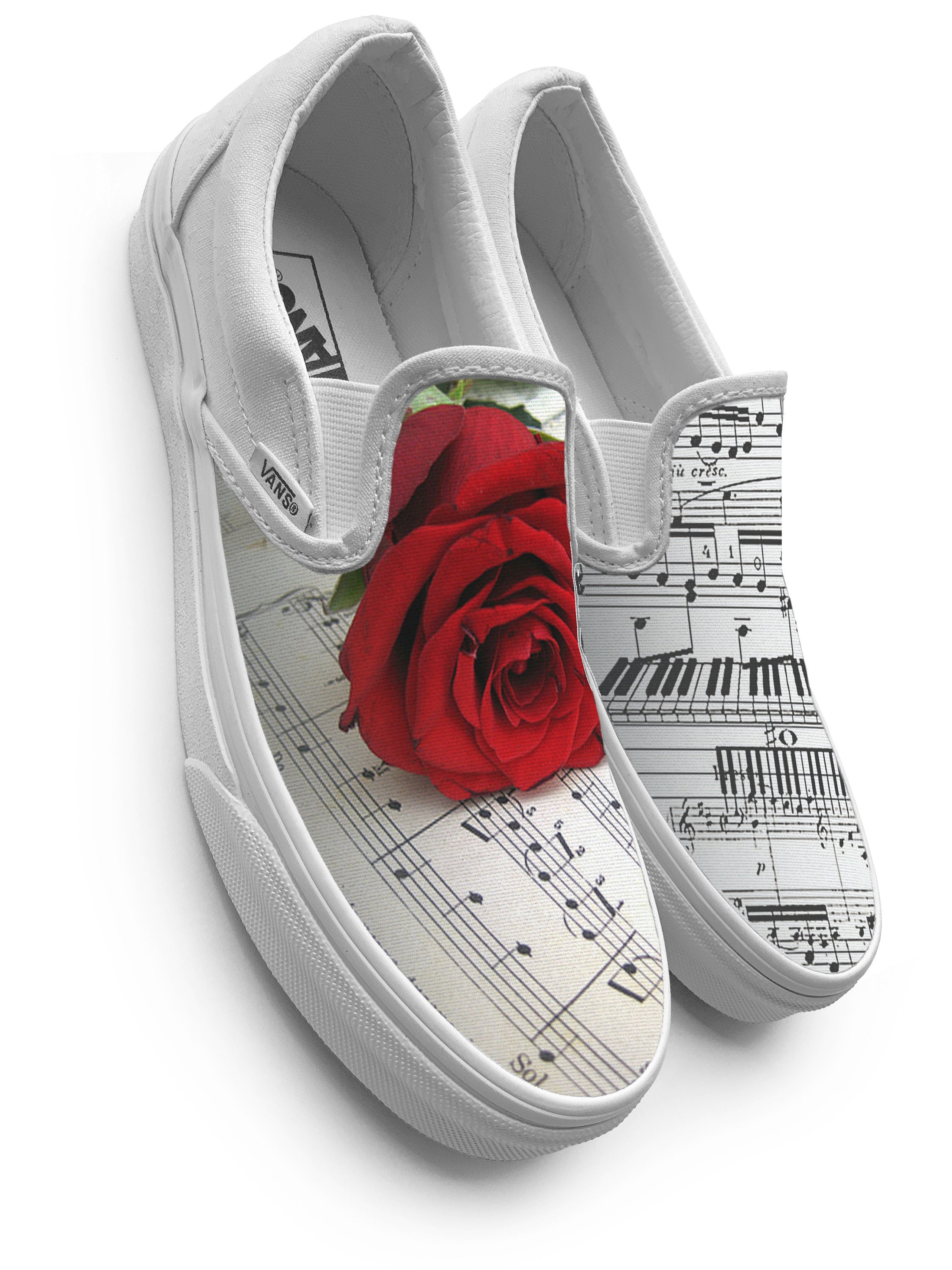 Music Note Slip on Custom Vans Brand Shoes - Etsy