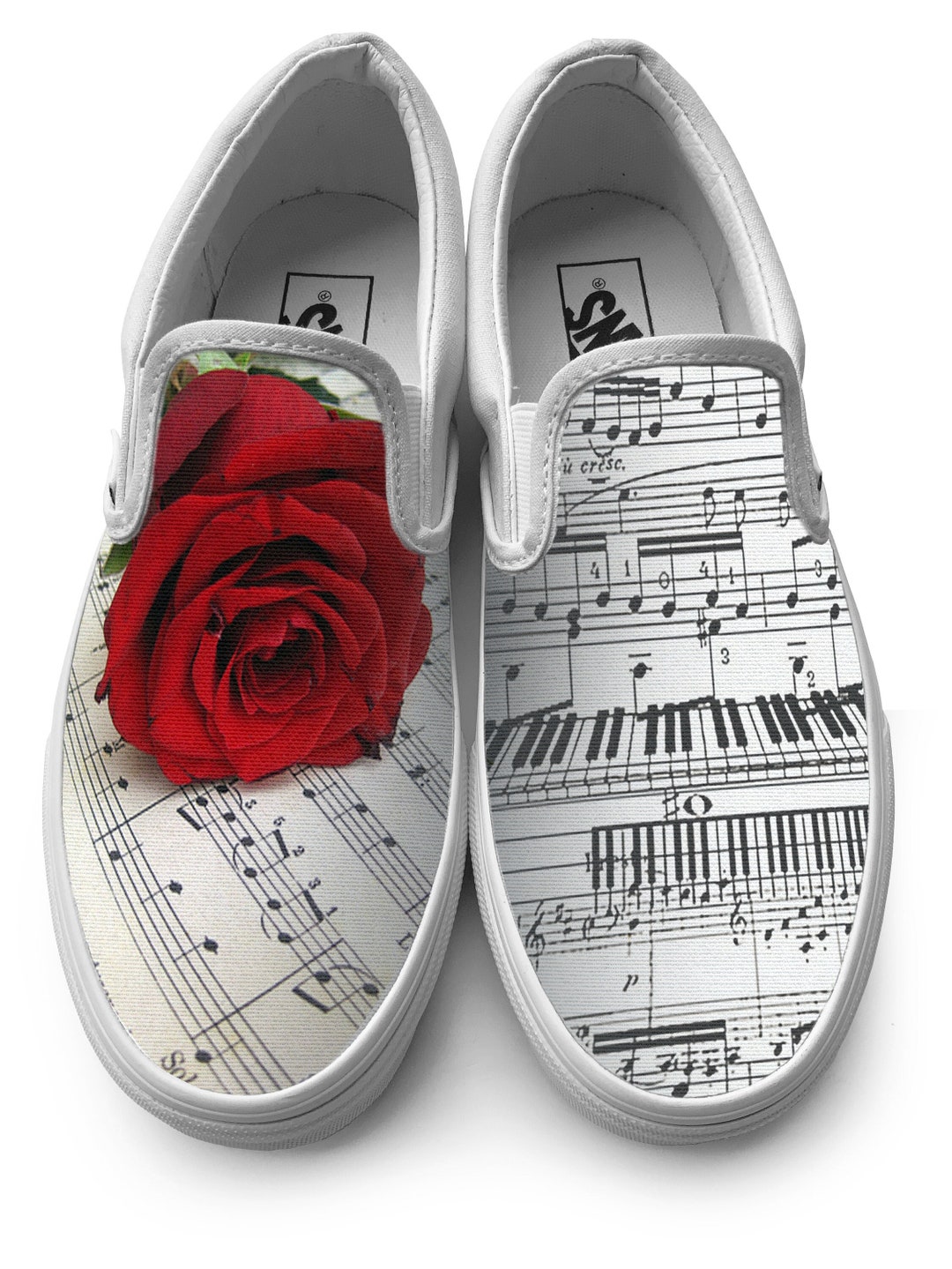 Music Note Slip on Custom Vans Brand Shoes - Etsy
