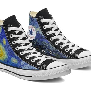 Van Gogh Starry Night Custom Converse High Top Shoes - Etsy