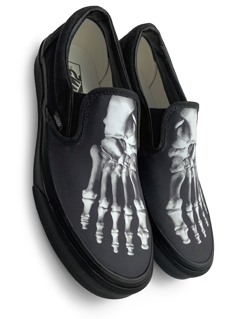 Skeleton Feet Halloween Slip-on Custom Vans Brand Shoes | Etsy