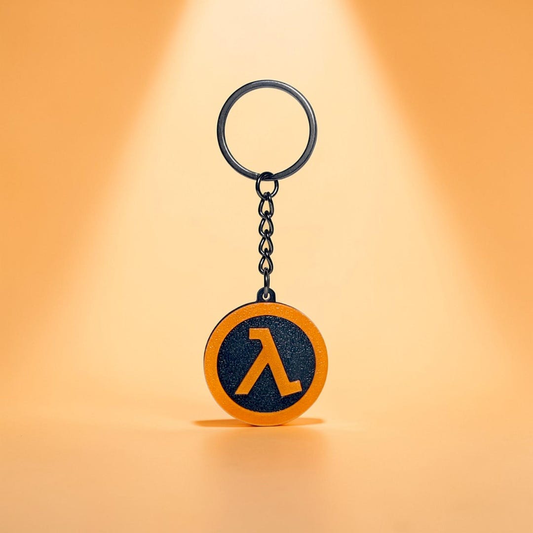 Half-life Lambda & Crowbar Keychain – Crafted Edition – Custom ...