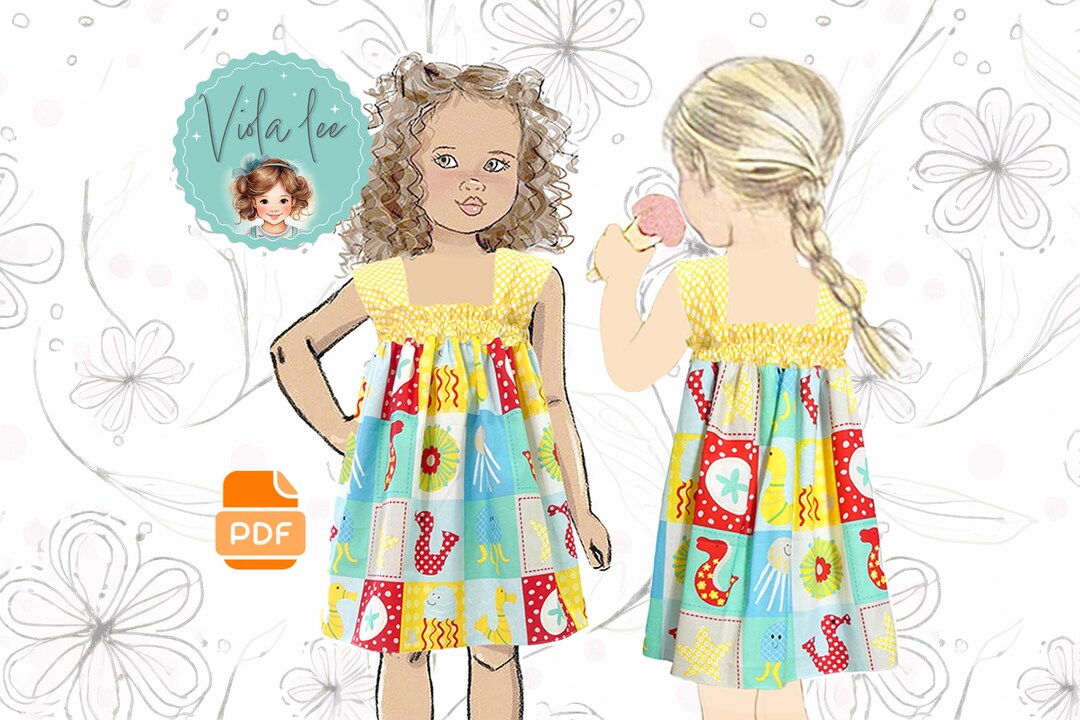 Easy Summer Sundress & Top PDF Sewing Pattern. Instant Download. Mindy ...