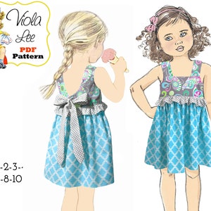 Girls Summer Dress PDF Sewing Pattern. Digital Instant - Etsy