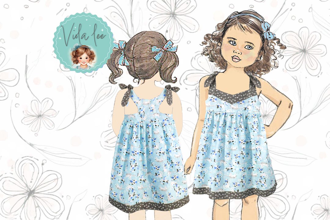 Girls Dress PDF Sewing Pattern for Razor Back Toddler Dress With ...
