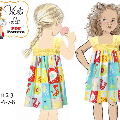 Instant Download the Junebug Sun Dress PDF Sewing Pattern DIY - Etsy