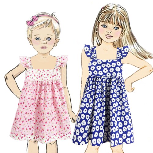 Floral Girls TUNIC Pattern Pdf Easy Children Sewing Patterns - Etsy