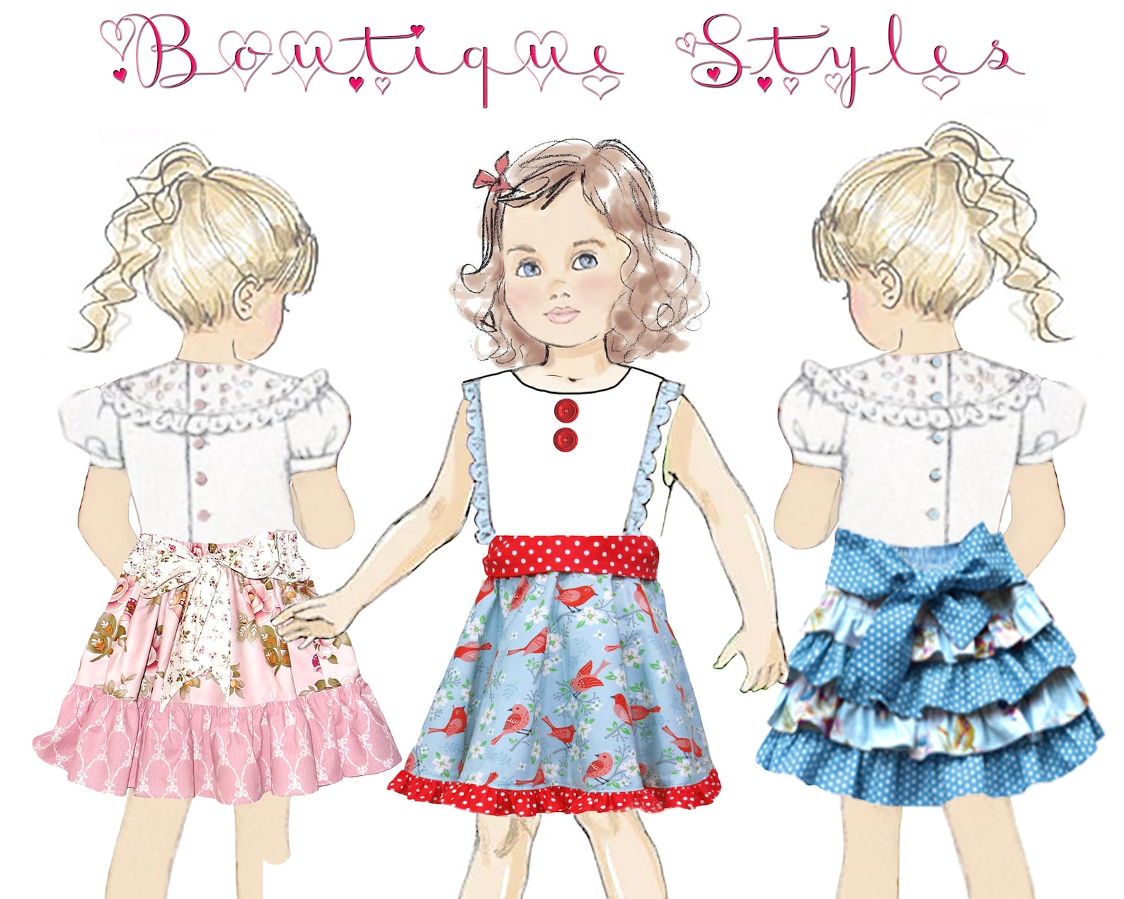 Classic Girls Peasant Dress PDF Sewing Pattern. Short and Long - Etsy