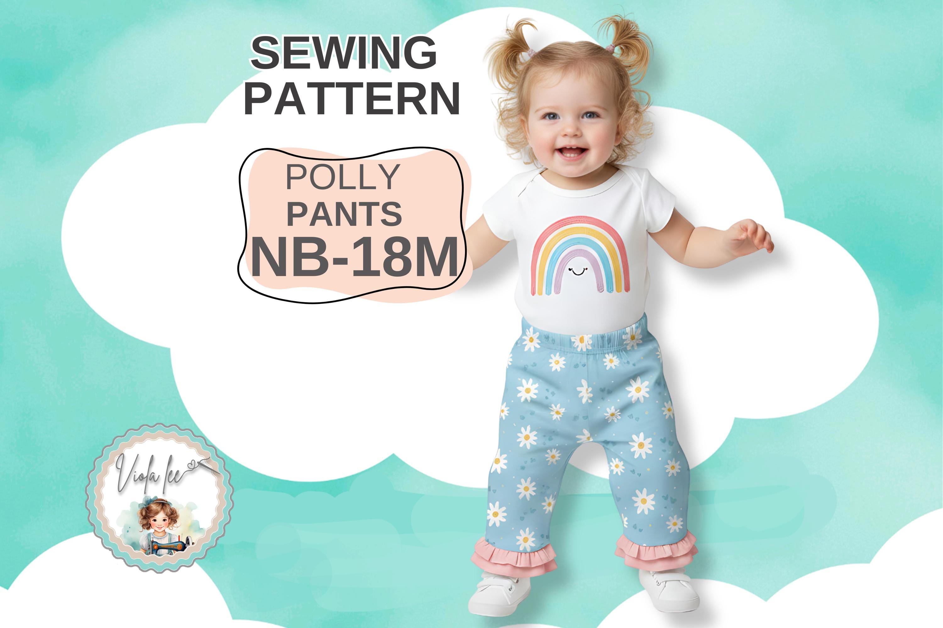 Easy Baby Ruffle Pants PDF Sewing Pattern. Infant Sizes NB to 18mo ...