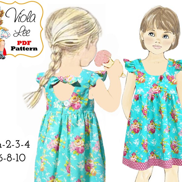 Girls Sundress Sewing Pattern - Etsy