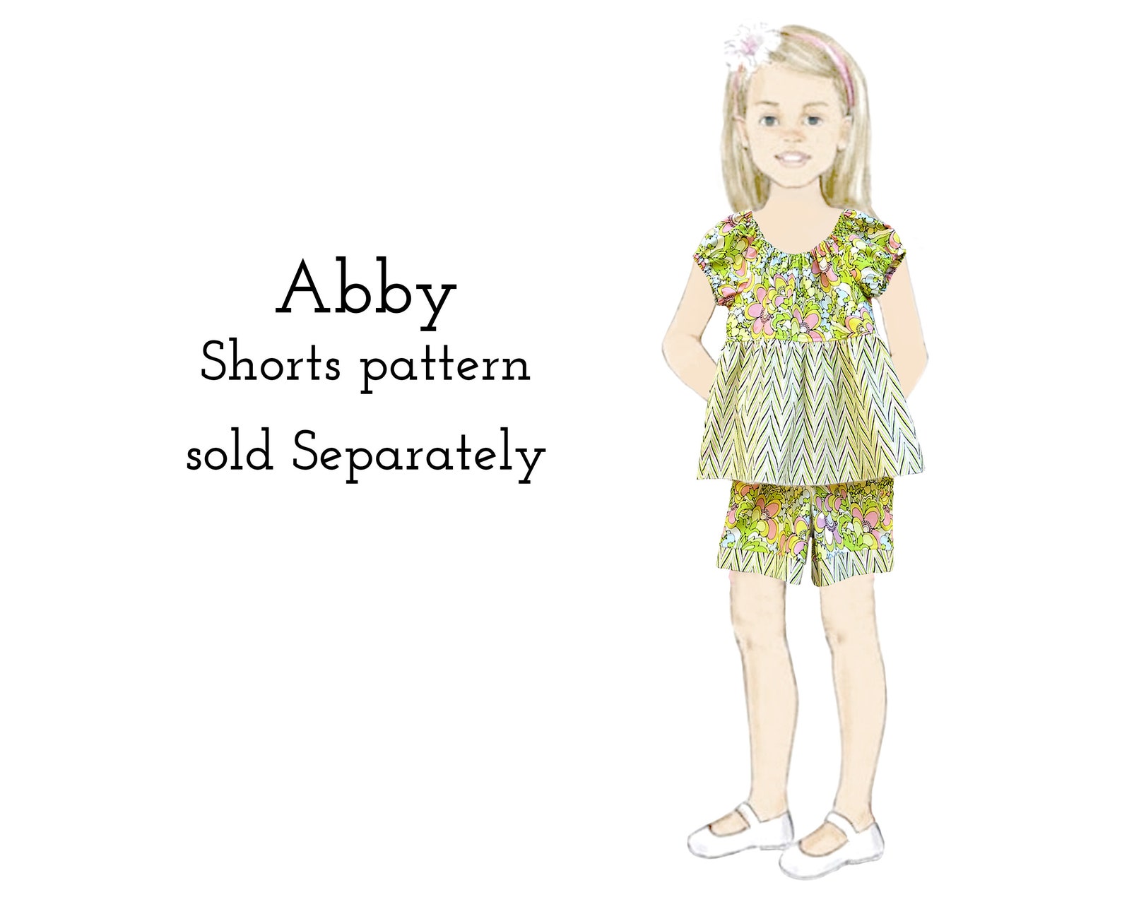 Girls Peasant Dress/top PDF Sewing Pattern. Short & Long - Etsy