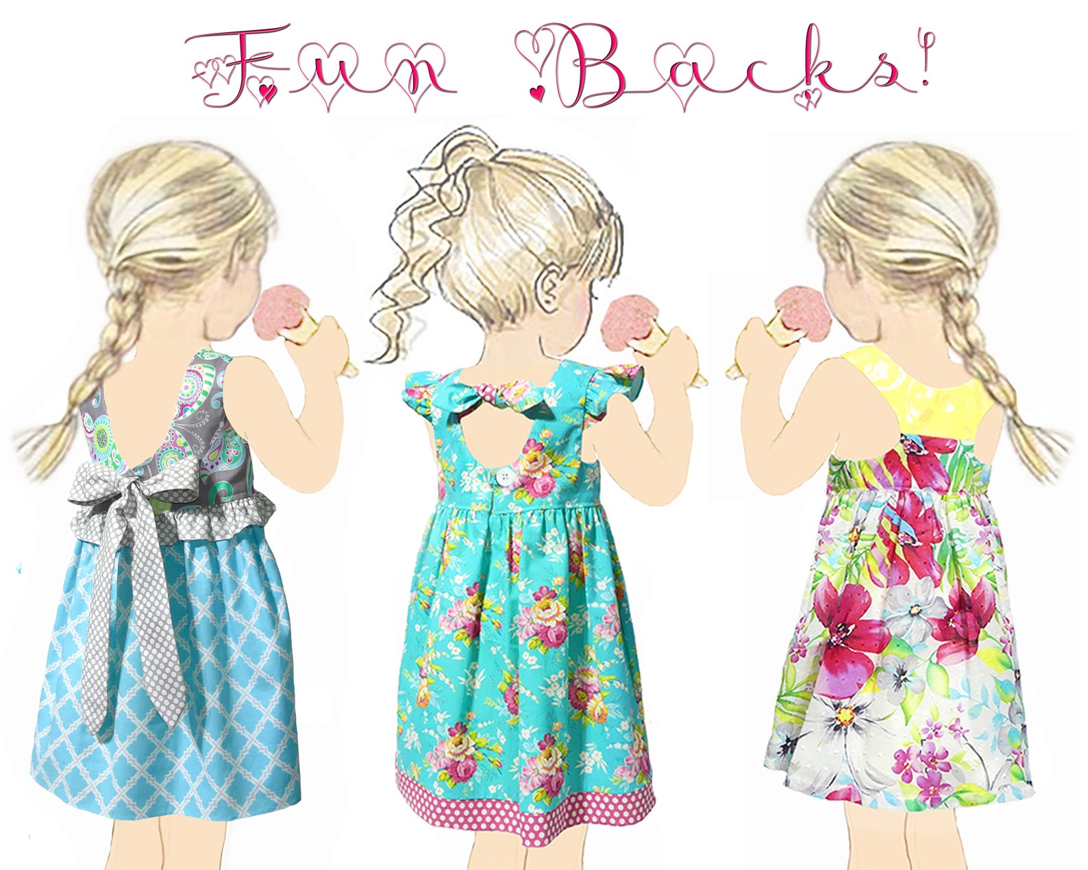 Girls Summer Dress PDF Sewing Pattern. Digital Instant - Etsy