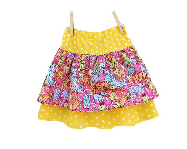 Girl's Layered Skirt PDF Sewing Pattern With 12 Sizes. - Etsy