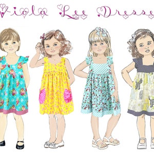Girls Summer Dress PDF Sewing Pattern. Digital Instant - Etsy