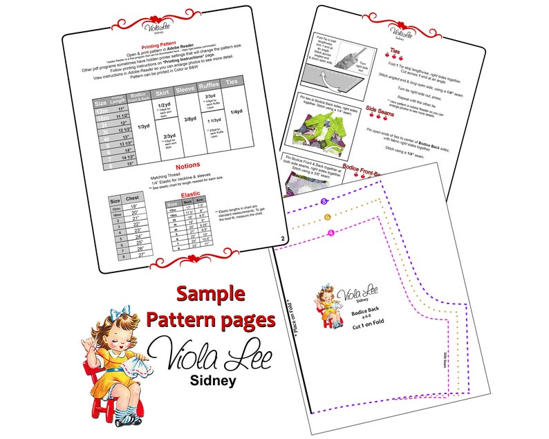 Girls Top & Shorts SET Sewing Pattern. PDF Digital Instant | Etsy