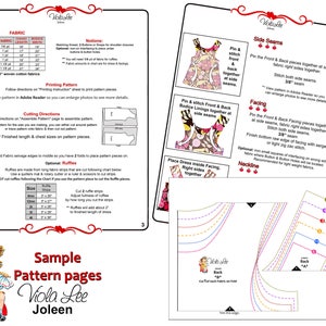 Girls Classic A-line Dress/jumper PDF Sewing Pattern. Ruffle Hem ...