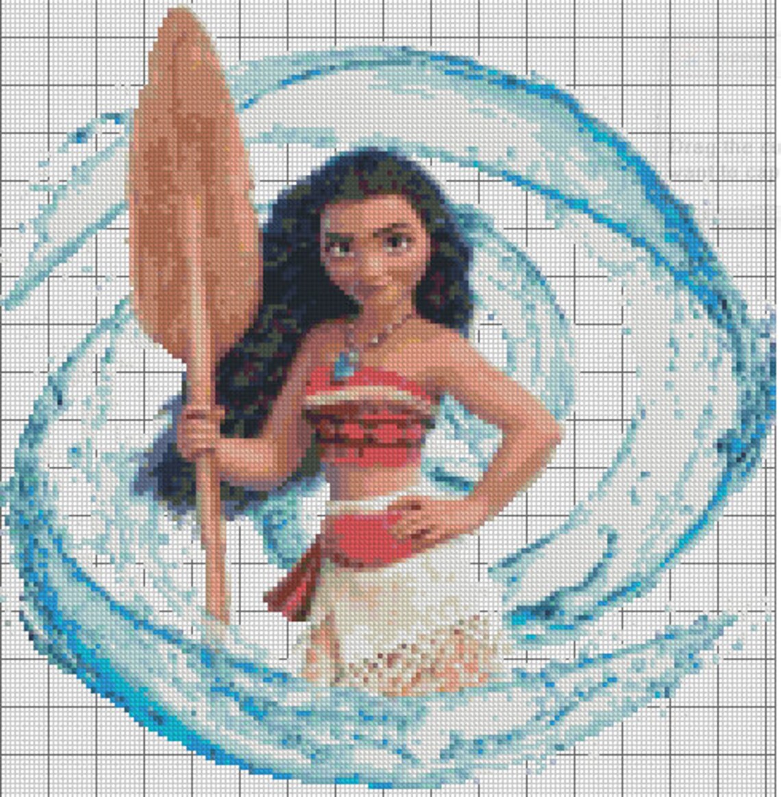 Moana Cross Stitch - Etsy