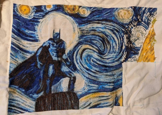 Starry Night Batman T Shirt