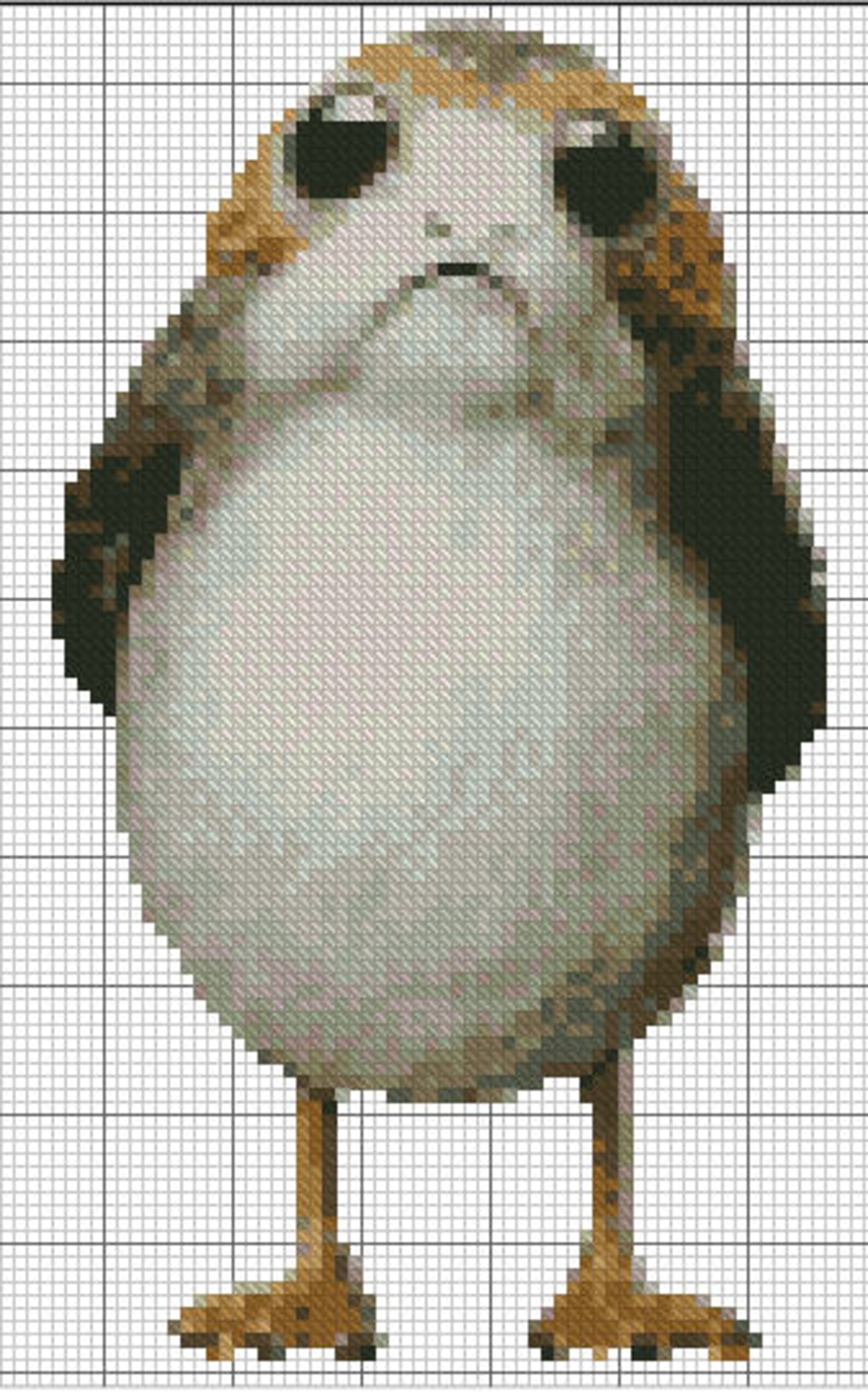 Porg Cross Stitch Pattern - Easy Pattern!!! - Etsy