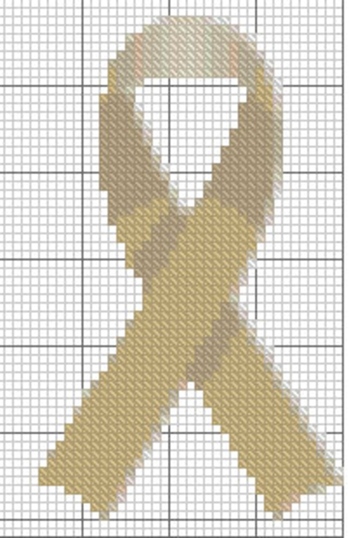 Chilhood Cancer Ribbon Cross Stitch Pattern Cancer - Etsy