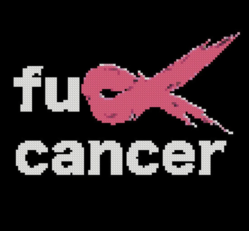 FU Cancer Cross Stitch Pattern Cancer Fundraiser & Easy Pattern - Etsy