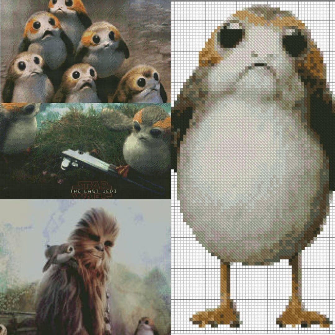 Porgs Party Pack!!!! 5 Porg Cross Stitch Patterns! - Etsy