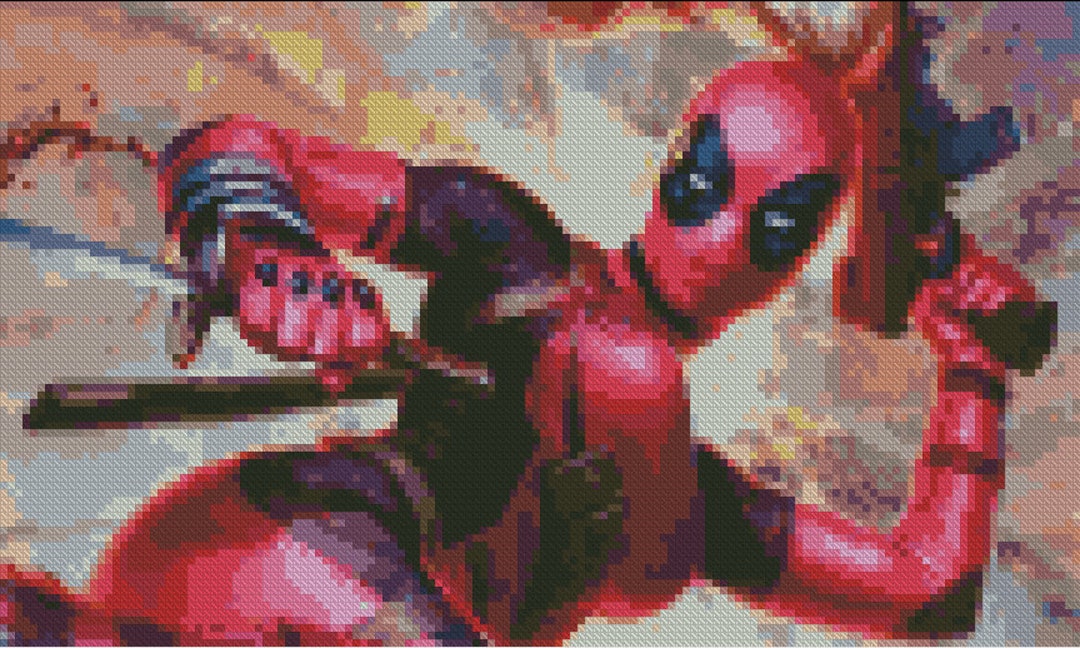 Lady Deadpool Cross Stitch Pattern - Etsy