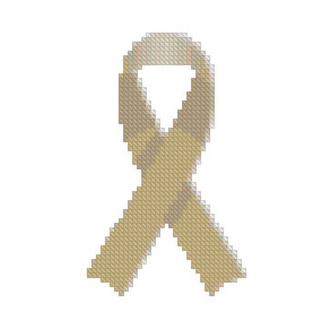 Chilhood Cancer Ribbon Cross Stitch Pattern - Cancer Fundraiser & Easy ...