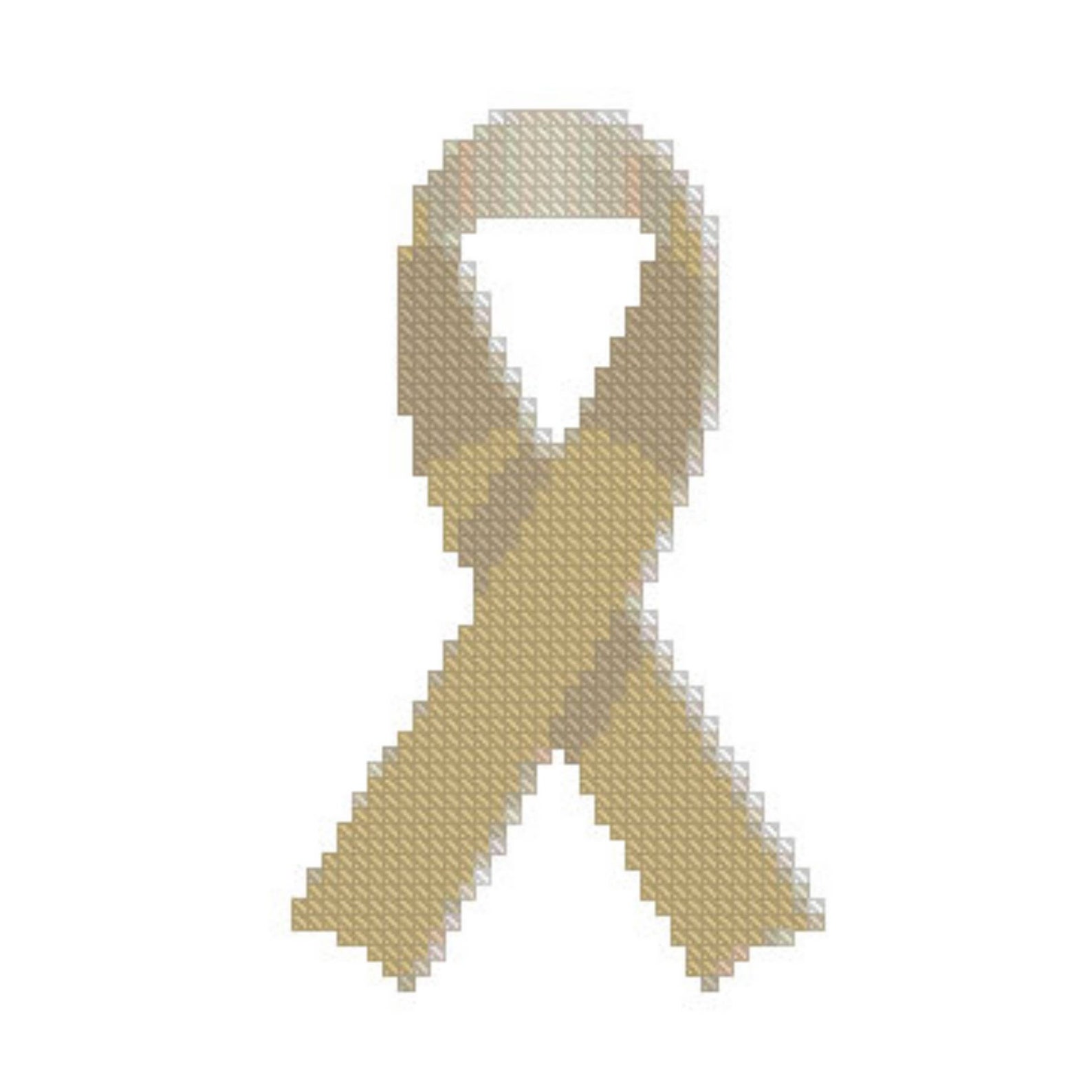 Chilhood Cancer Ribbon Cross Stitch Pattern - Cancer Fundraiser & Easy ...