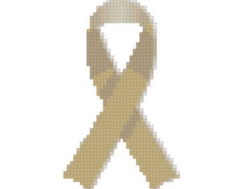 Colon Cancer Ribbon Cross Stitch Pattern Cancer Fundraiser & | Etsy