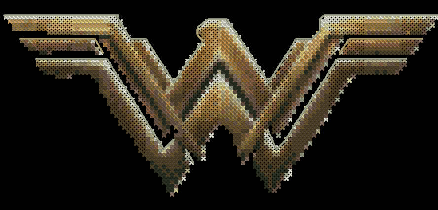 Wonder Woman Logo Cross Stitch Pattern EASY PATTERN - Etsy