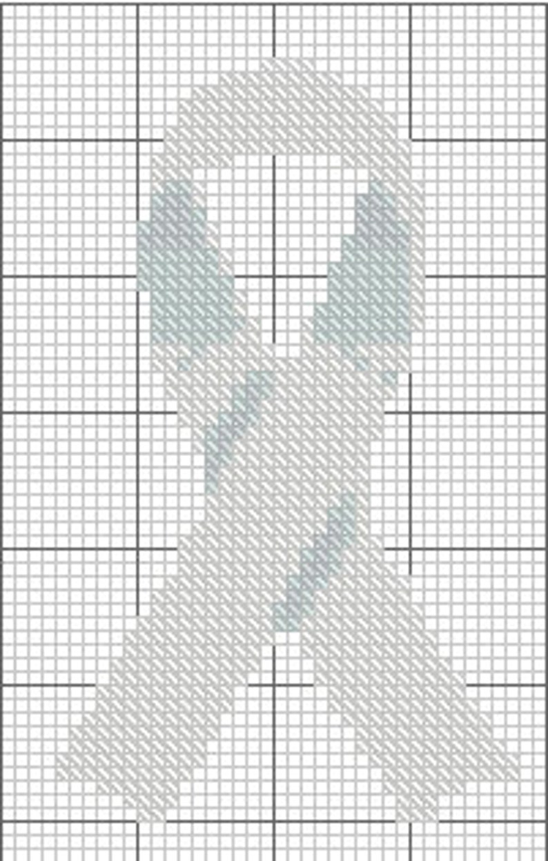 Lung Cancer Ribbon Cross Stitch Pattern - Cancer Fundraiser & Easy ...