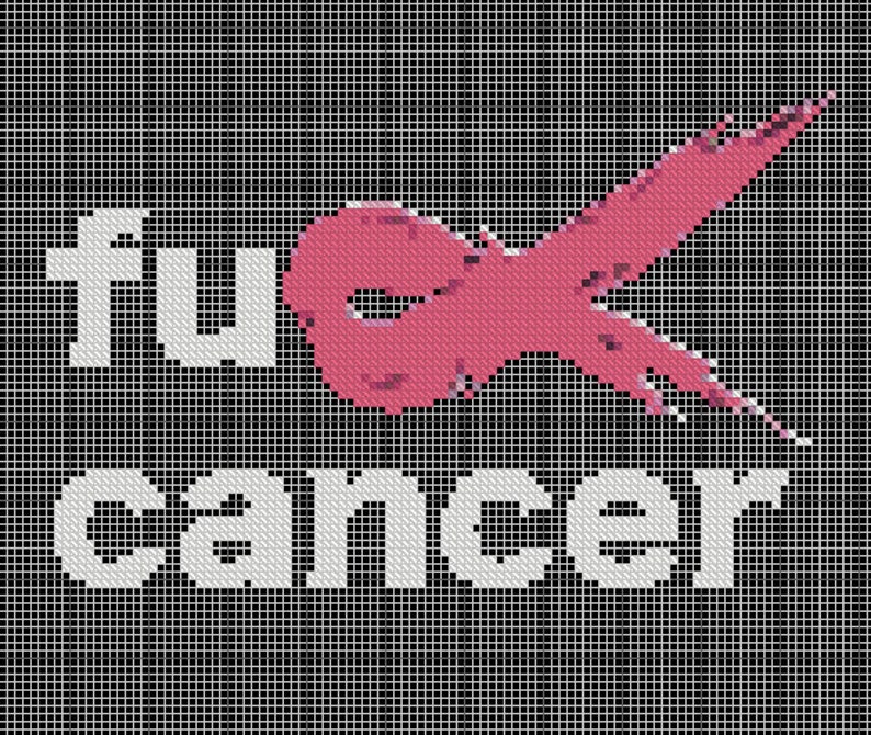 FU Cancer Cross Stitch Pattern Cancer Fundraiser & Easy Pattern - Etsy