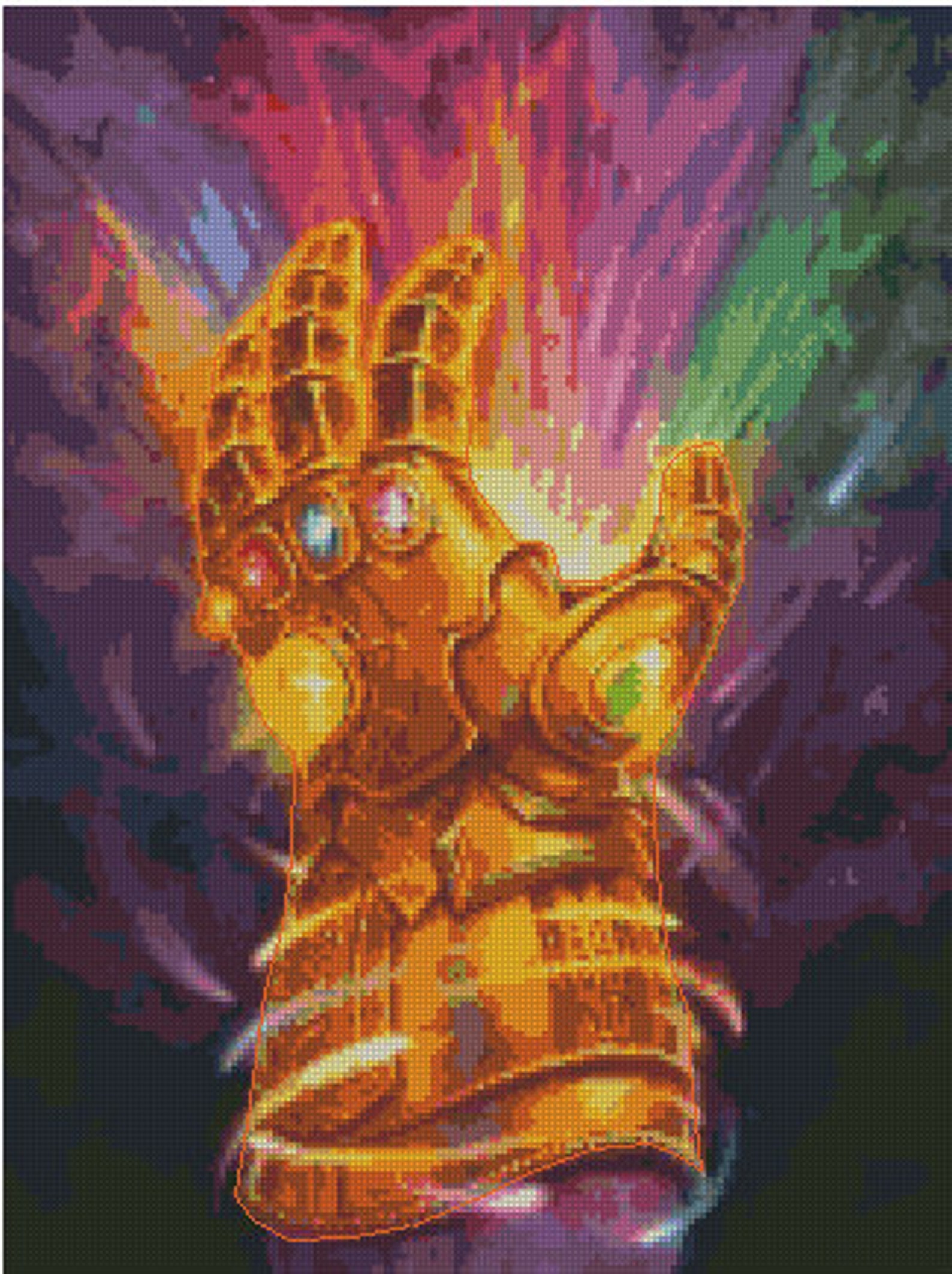 Infinity Gauntlet Cross Stitch Pattern - Etsy