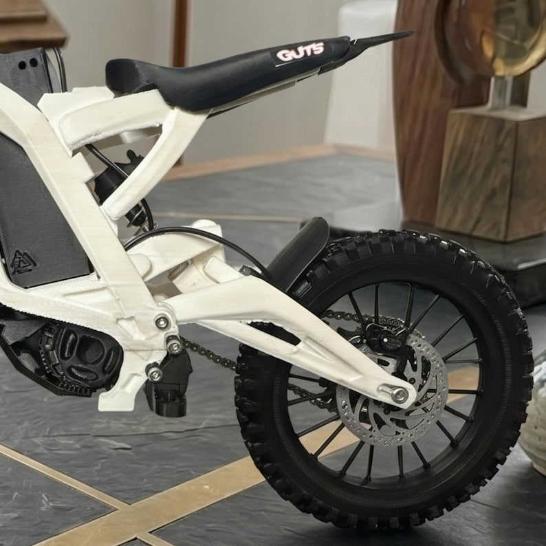 Electric Off-road Bike Scale Model Full Suspension E-moto 3D Model .STL ...