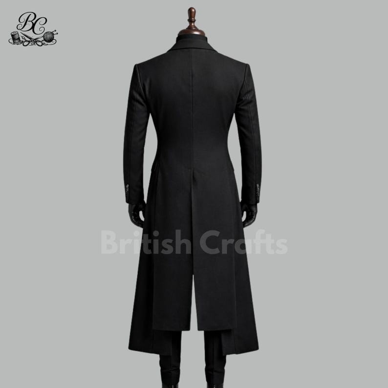 Black Victorian Tailcoat Suit for Men Gothic Formal Tuxedo Set Regency ...