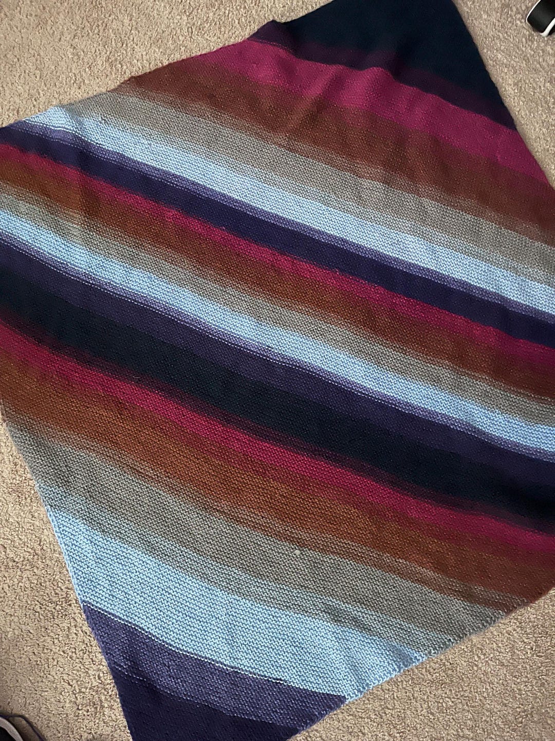 Diagonal Knit Blanket - Etsy