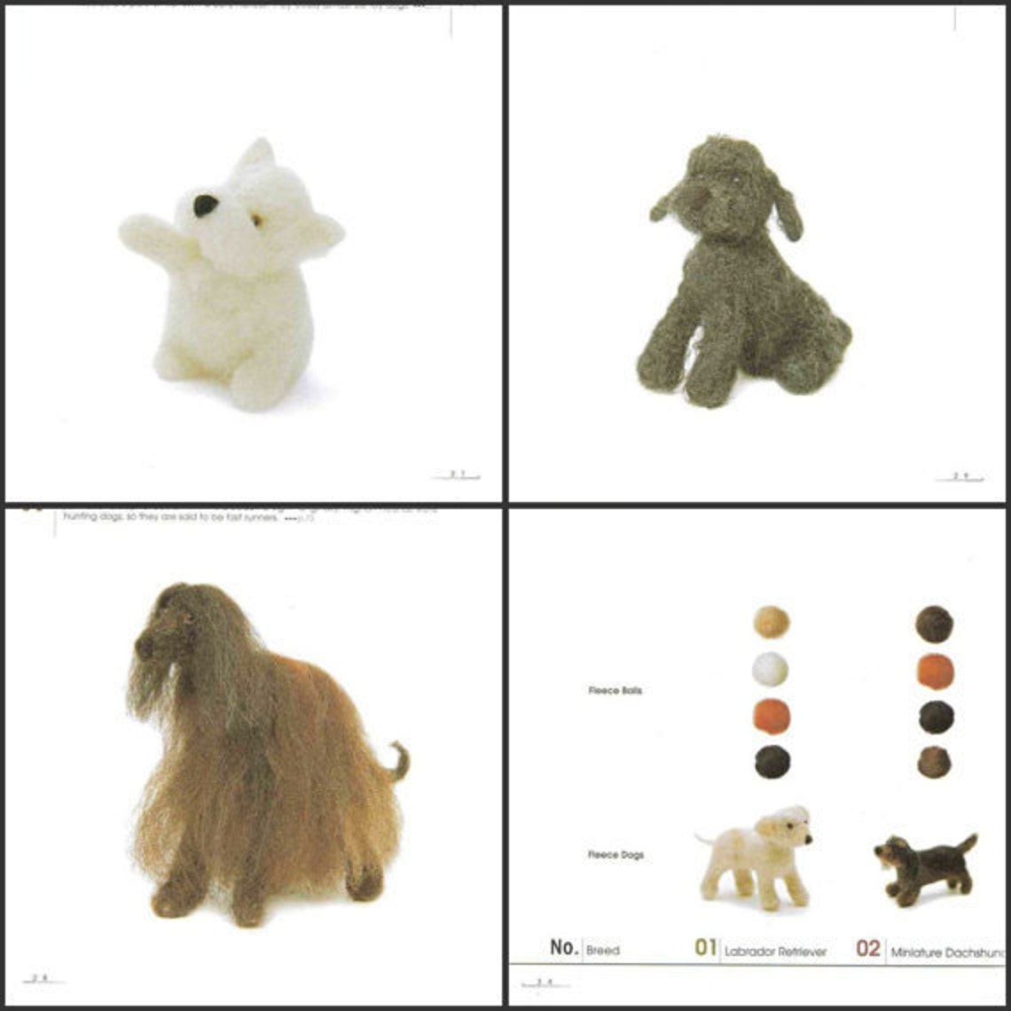 Ebook Needle Felt Pattern, English Pattern, Needle Felt Dogs, Kawaii ...