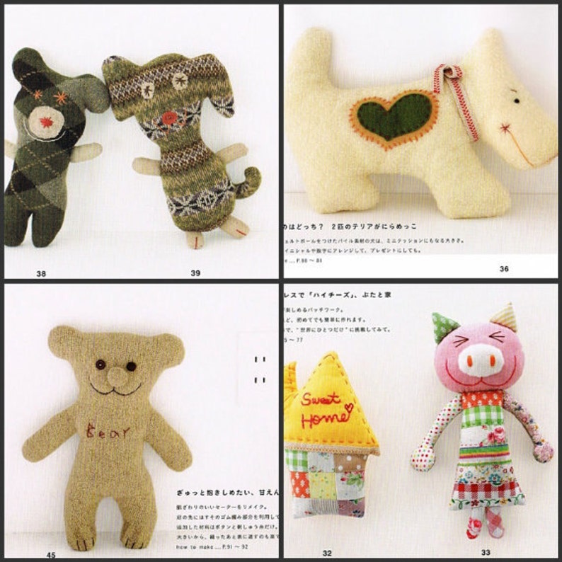 Doll Patterns Stuffed Toy PDF Kawaii Ebook Free Shipping - Etsy
