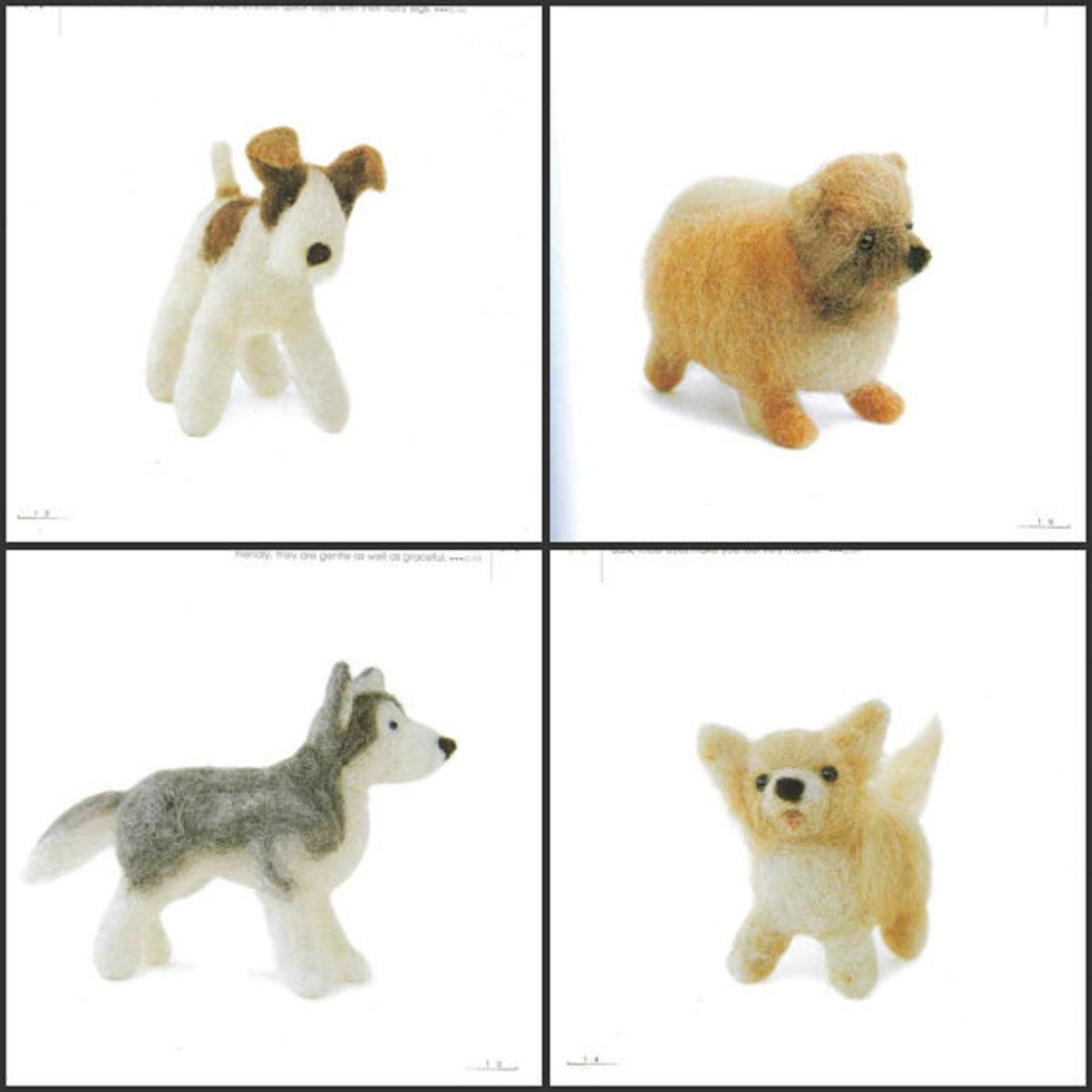 Ebook Needle Felt Pattern, English Pattern, Needle Felt Dogs, Kawaii ...