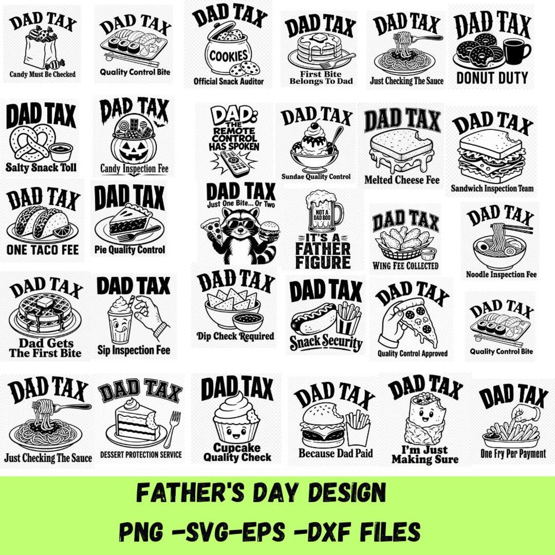 Dad Tax SVG Bundle, Funny Dad Tax PNG, Dad Tax Making Sure It's Not ...