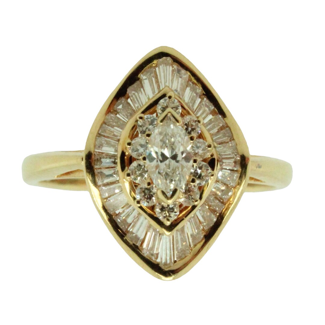 Diamond Ring & a Pendant 18K Yellow Gold Ring/pendant With - Etsy