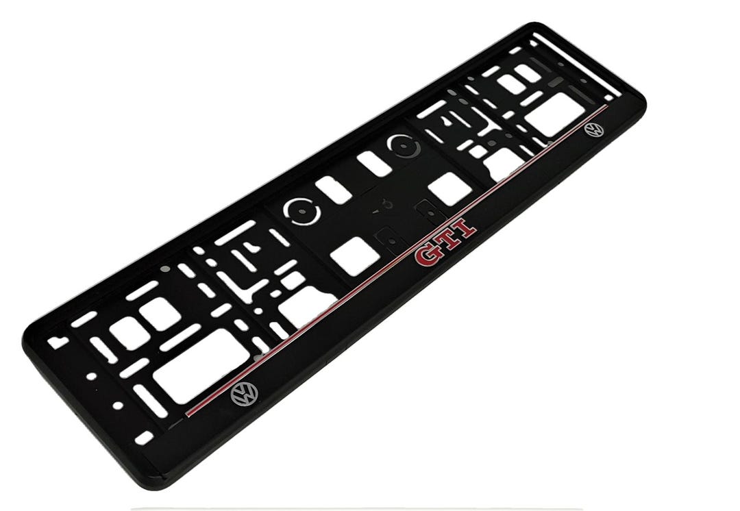 2x VW GTI License Number Plate Holders EU Standard / Frames - Etsy