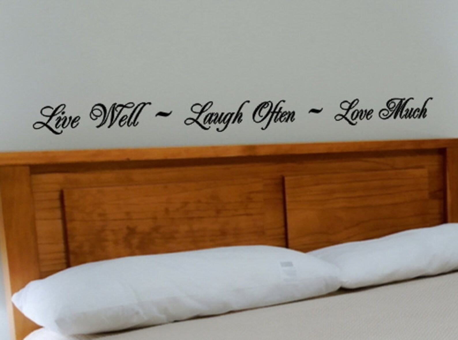 Wall Quote Sticker Decal Live Well Laugh Often Love Much | Etsy